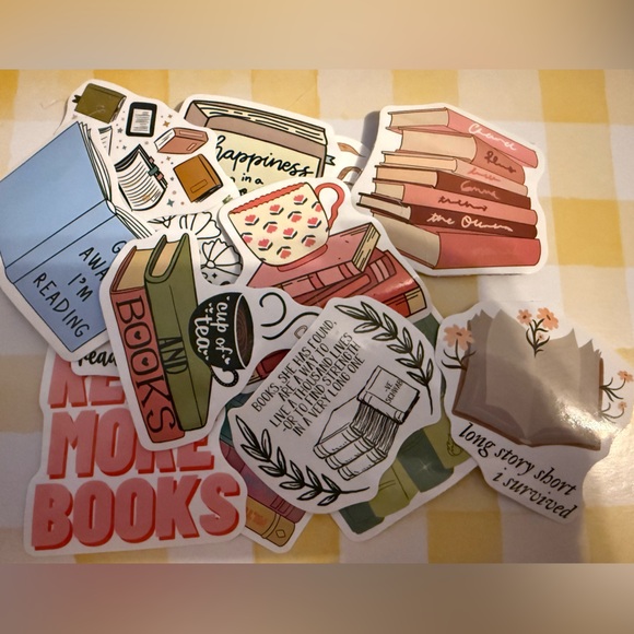 Design | Assorted Bookthemed Stickers | Poshmark